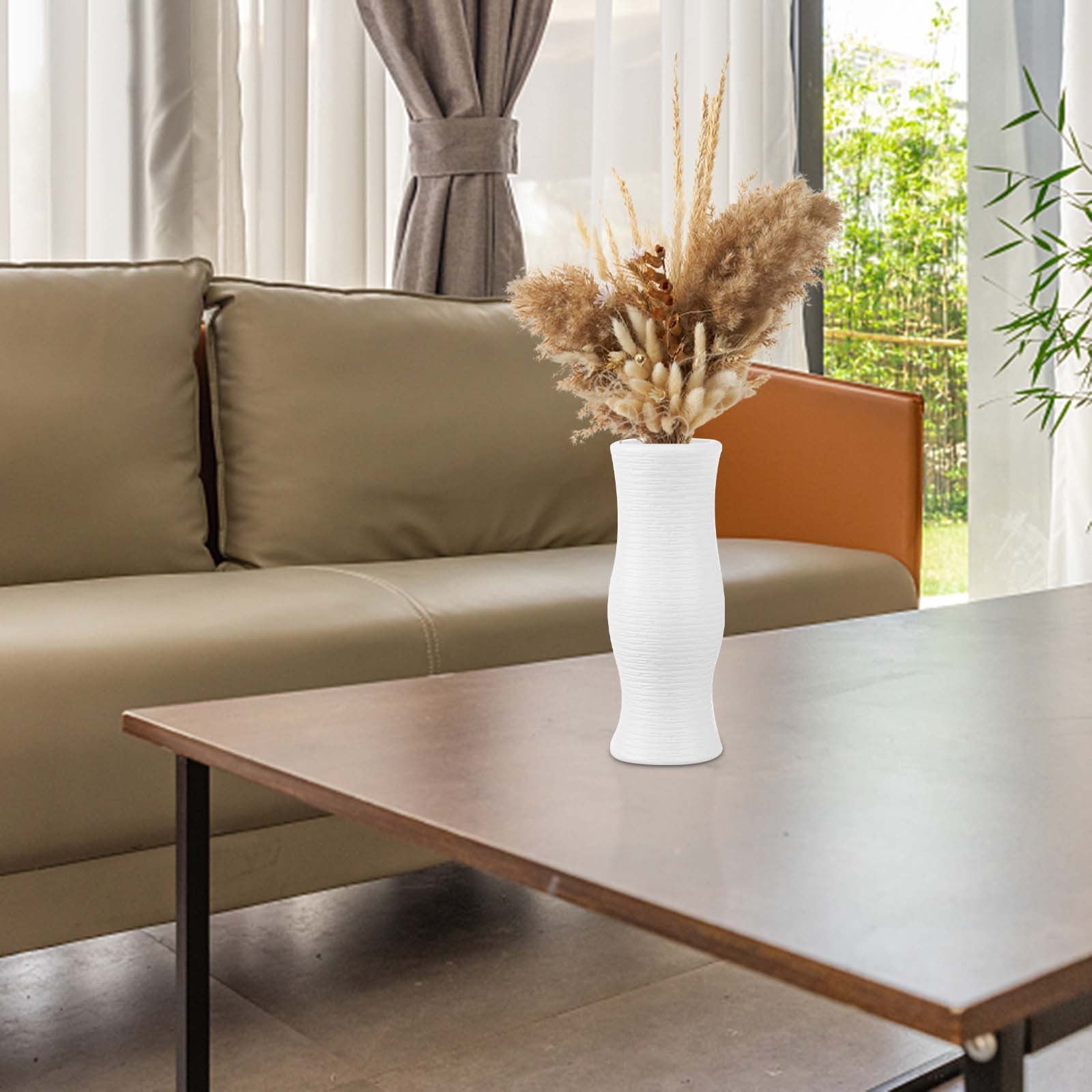 Tainini Clerance Sales ! Plastics Flower Vase, Ceramic Look Vase for ...