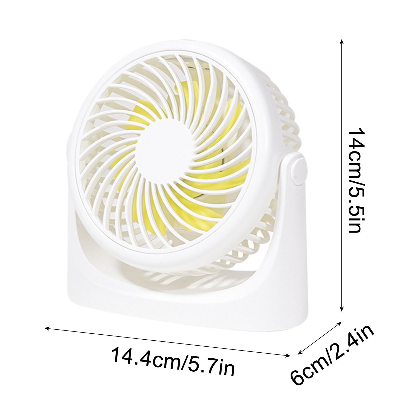 Tainini Desk Fan, Portable Small Fan with Strong Airflow, Quiet Table ...