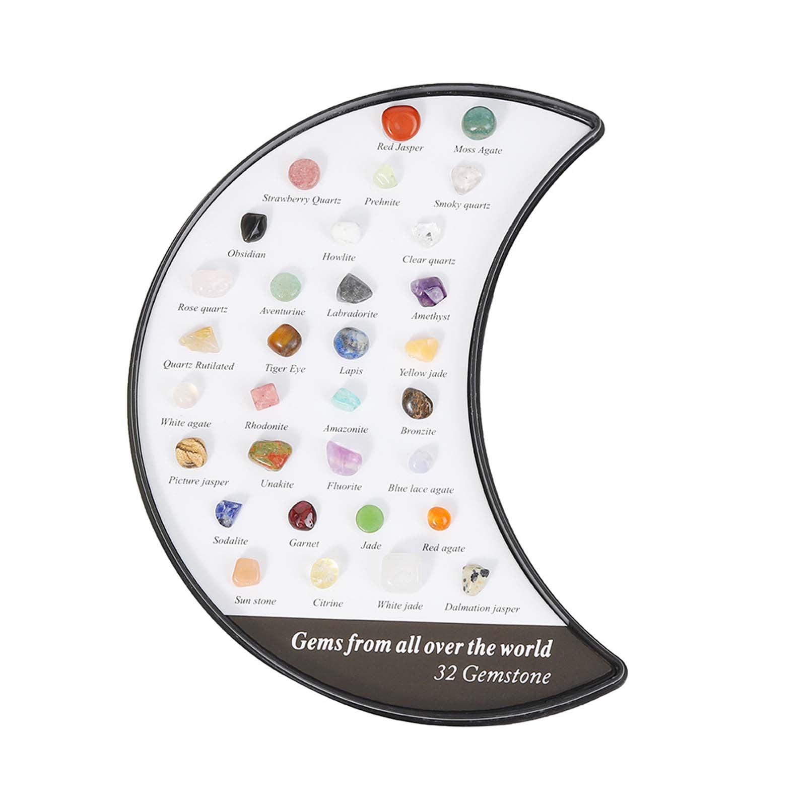 Tainini Natural Gem and Rock Collection for Kids,32 Kind Mineral Ore ...