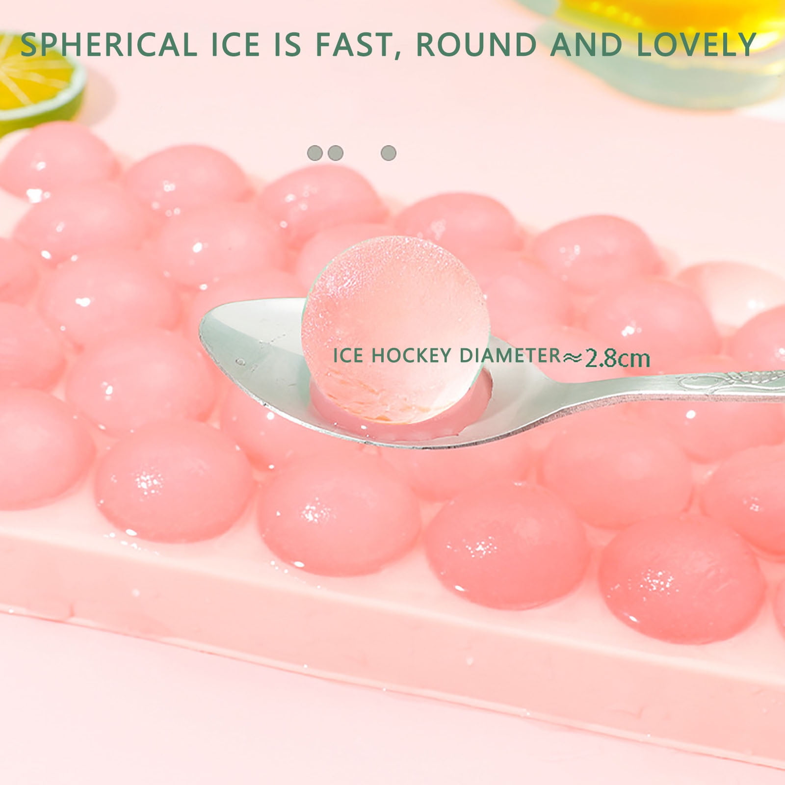 Tainini Round Ice Box Ice Plastic with Cover Ice Ball- Ice Maker ...