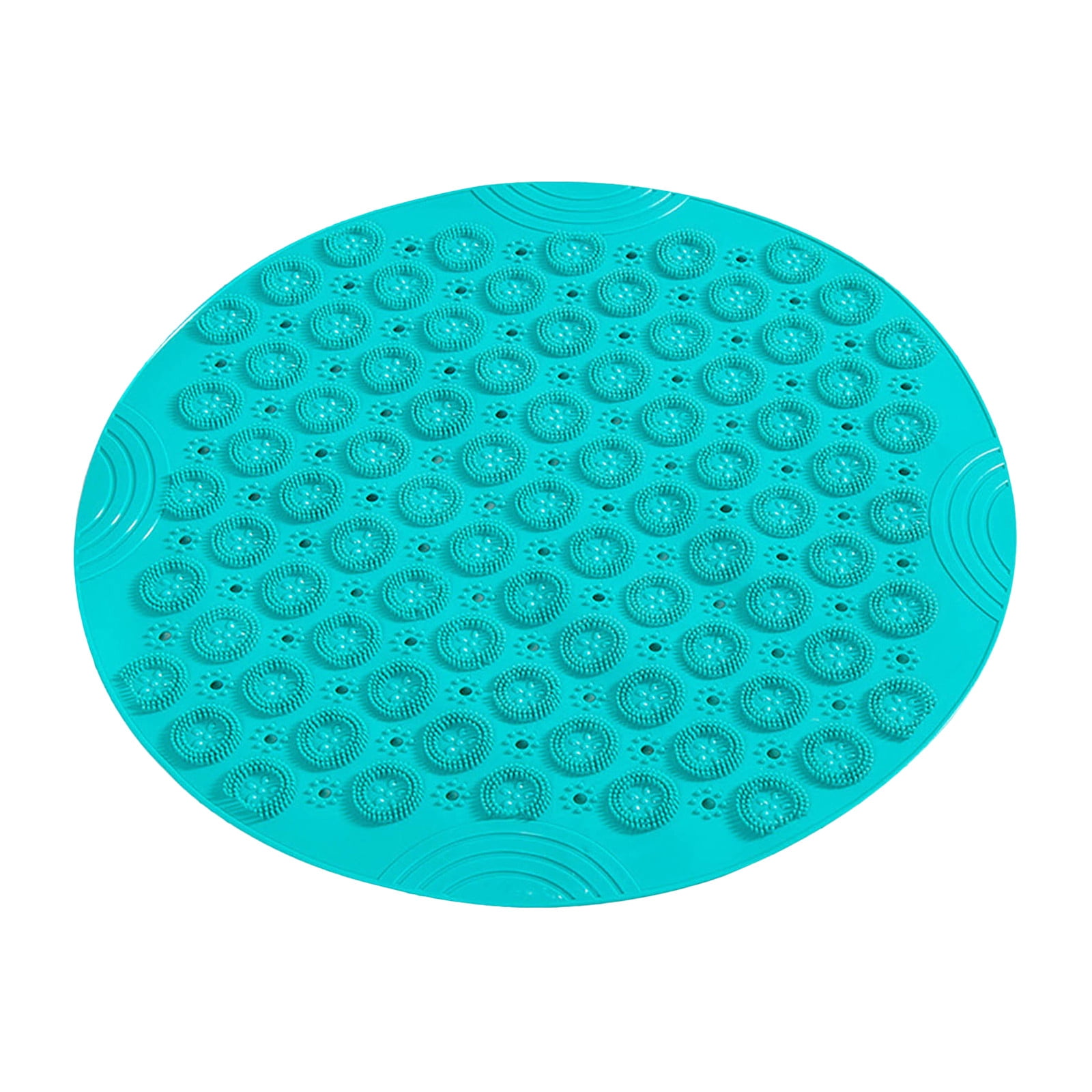 Tainini Round Non Slip Shower Mat, Anti Slip Bath Mats with Drain Hole ...