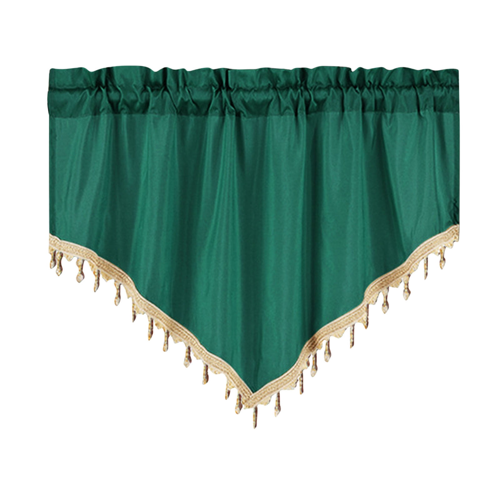 Tainini Scalloped Valance Curtains , Rod Pocket Triangle Curtain ...