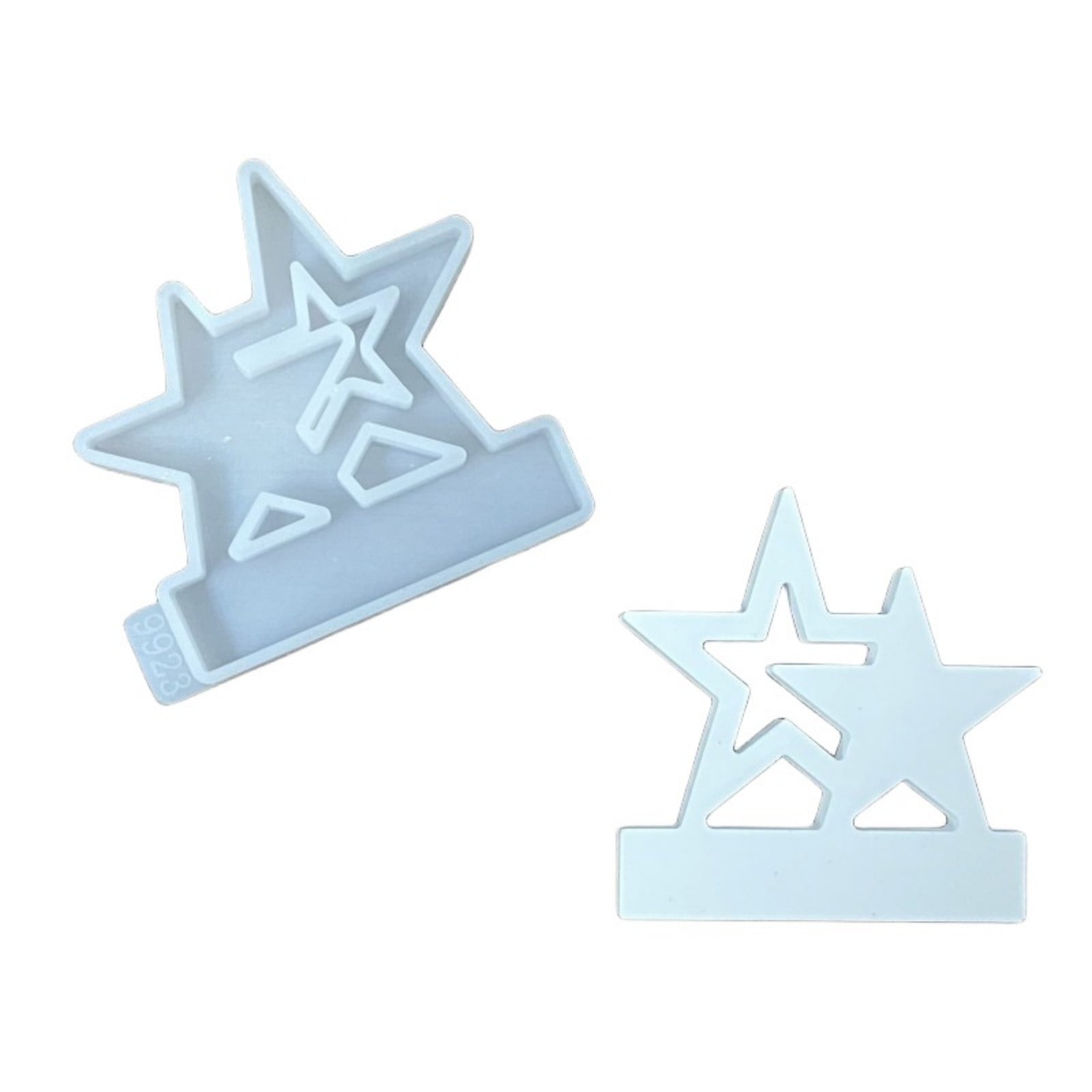 Tainini Star Decorative Ornaments Candlestick Gypsum Mould DIY Silicone ...
