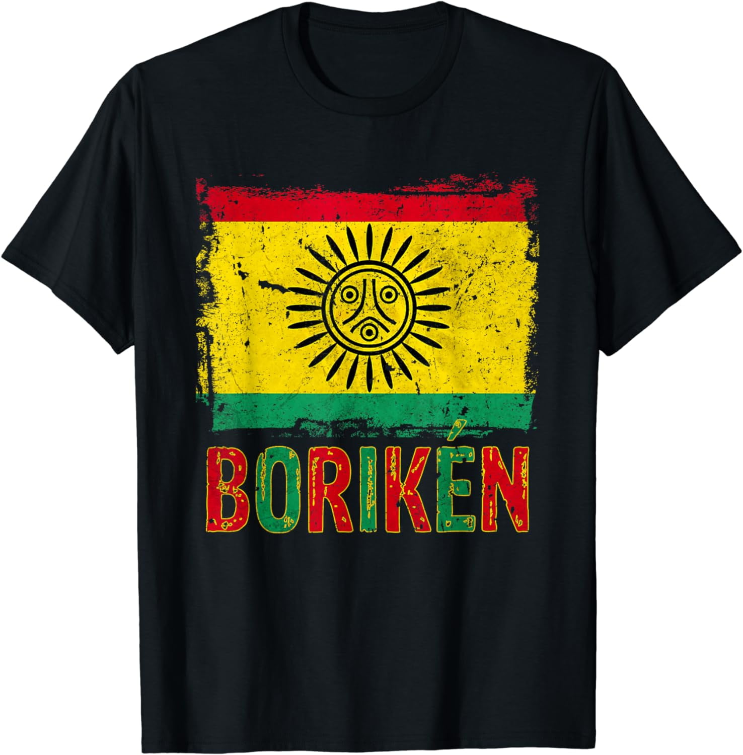 Taino Nation Flag Boriken Borinquen Native American Arawak T-Shirt ...