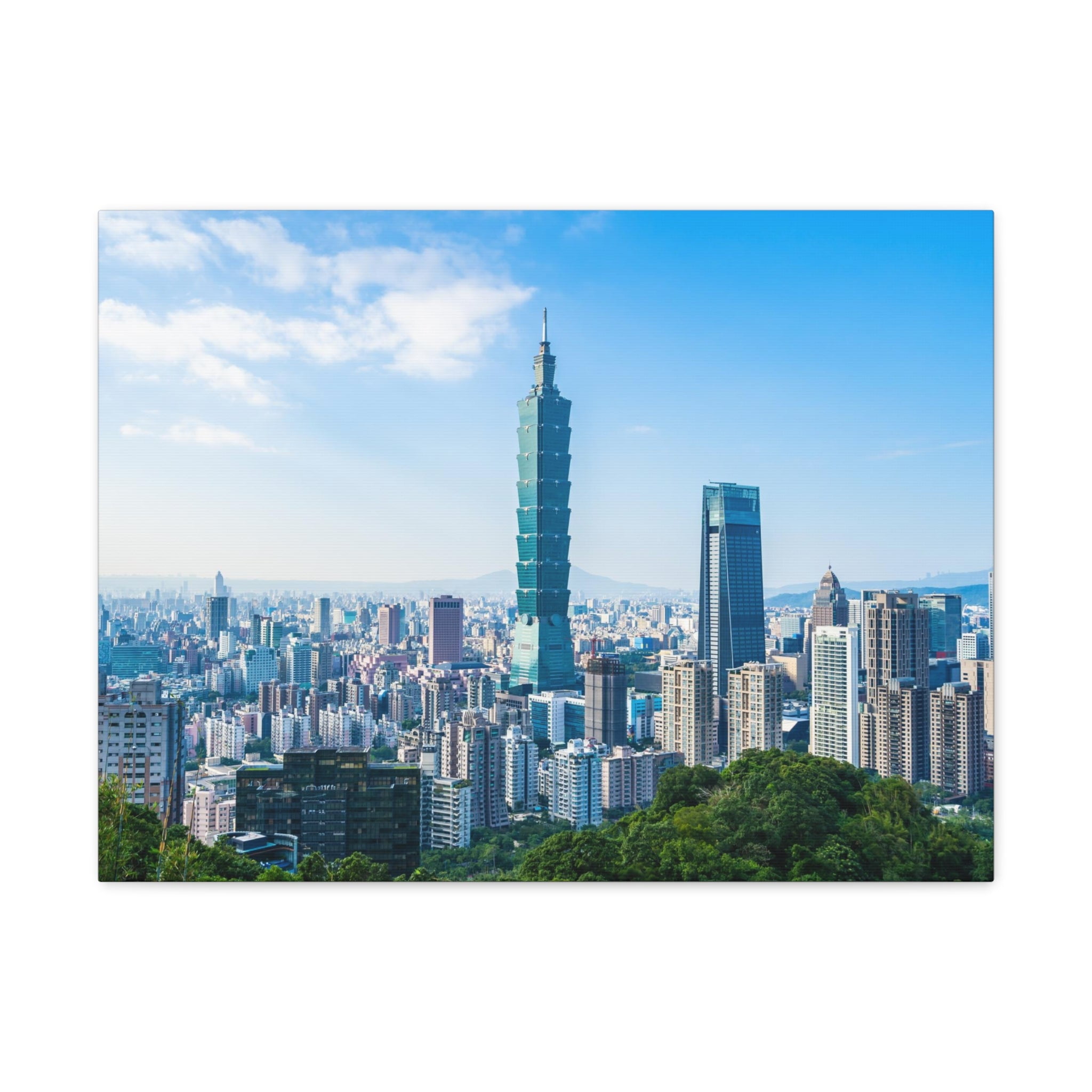 Taipei Daytime Skyline Canvas Artwork Breathtaking Stunning Cityscape ...