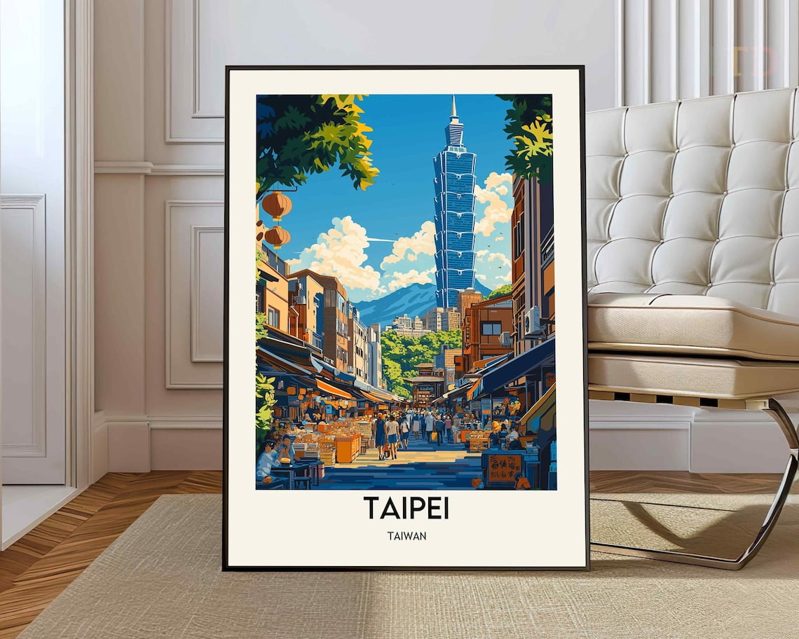Taipei Poster, Taipeitaipei Print, Taipei Photo, Taipei Poster Print ...