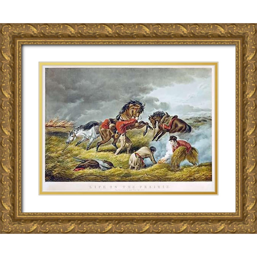Tait, Arthur Fitzwilliam 18x14 Gold Ornate Wood Framed with Double ...
