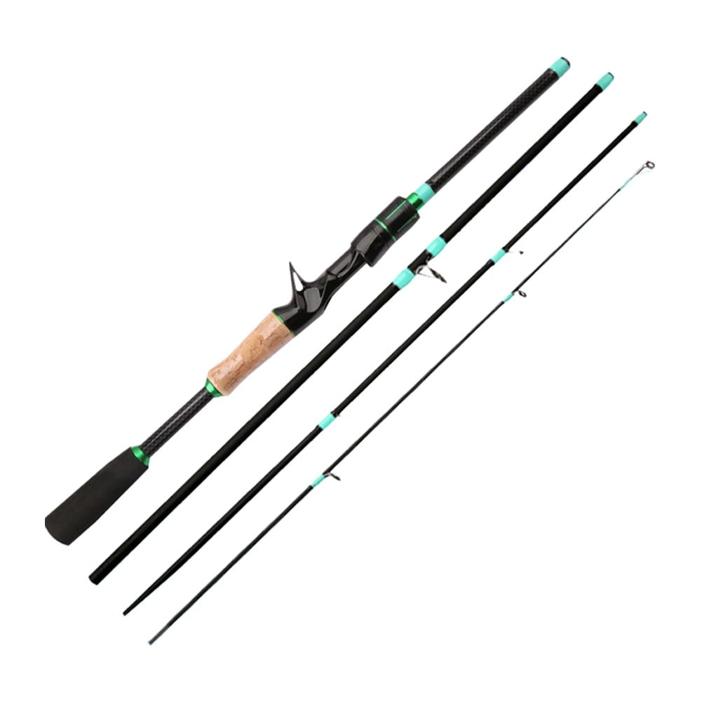 Taituoti 1.65M-2.1M 4/5 Section Fiberglass Spinner Baitcasting Fishing ...