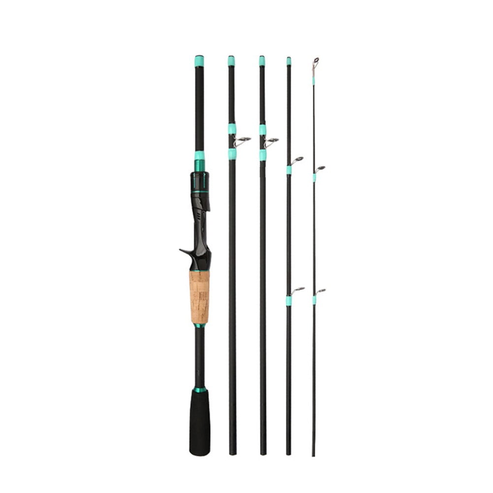 Taituoti 1.65M-2.1M 4/5 Section Fiberglass Spinner Baitcasting Fishing ...