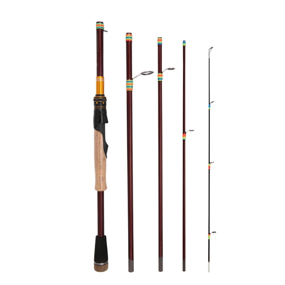 Taituoti 1.8M-2.1M Carbon Fiber Multi-Section Lure Fishing Rod M Tune ...