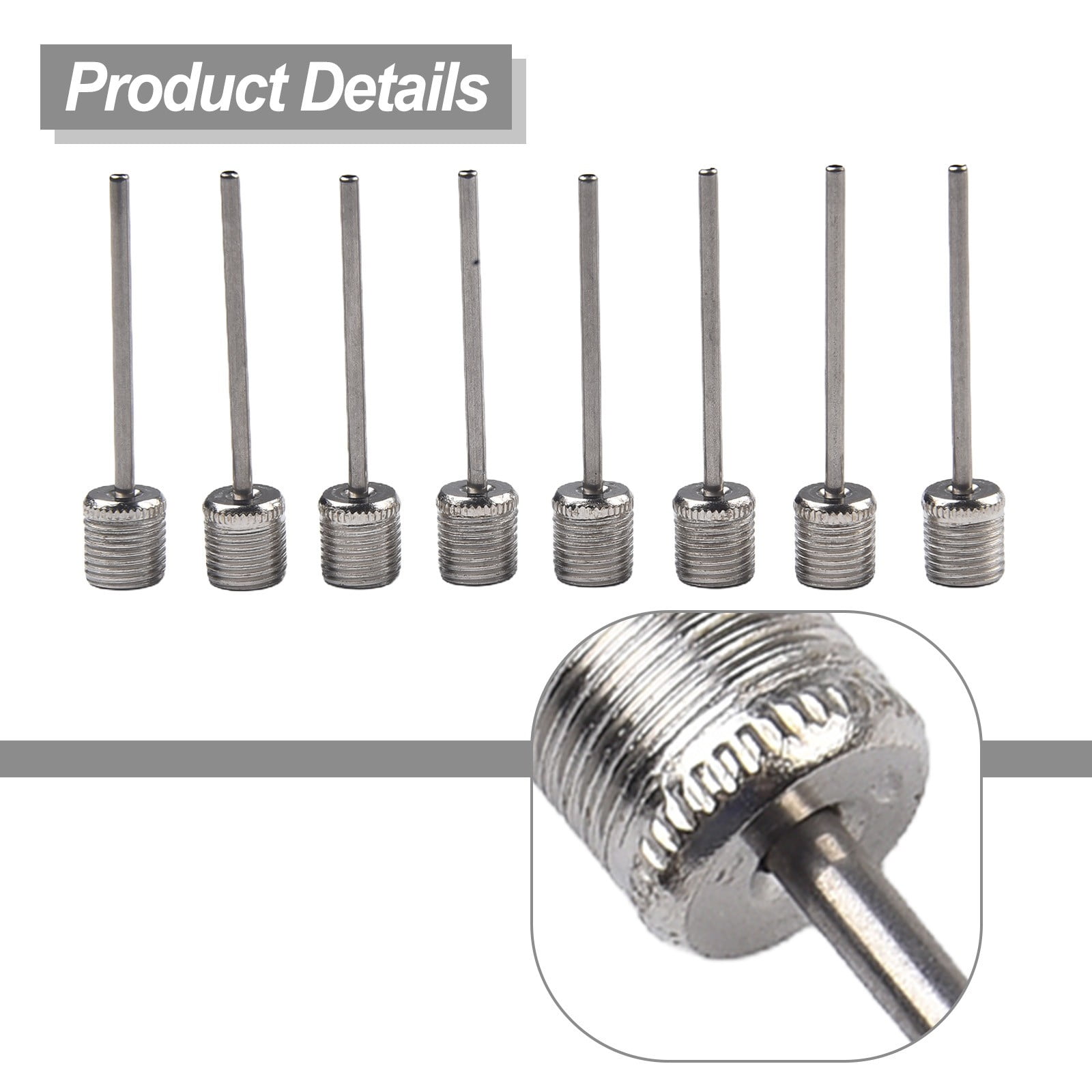 Taituoti 100Pcs Pump Adapter Basketball Valve Pump Football Rugby ...