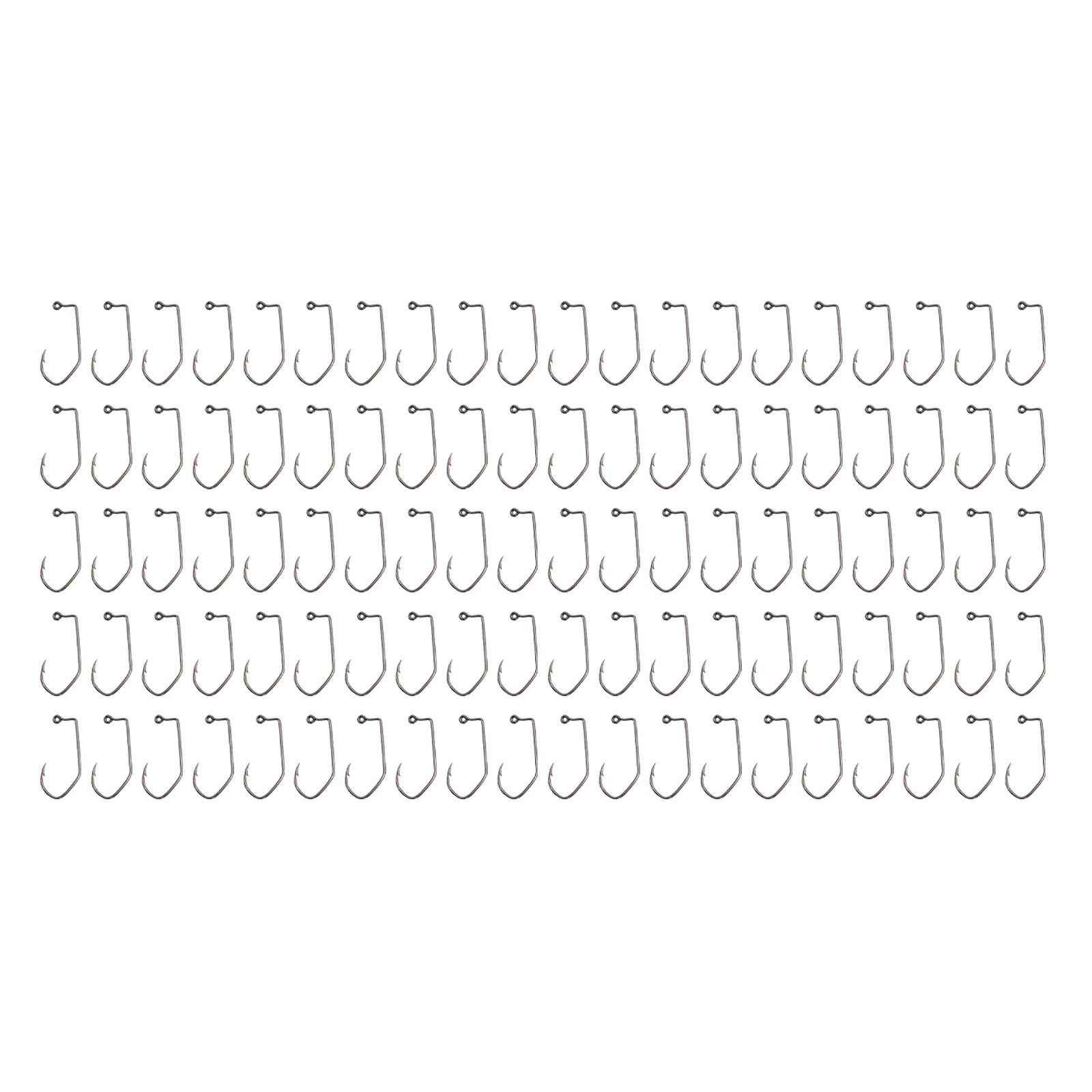 Taituoti 100Pcs V Bend 90 Degree Aberdeen Offset Jig Fly Tying Strong ...