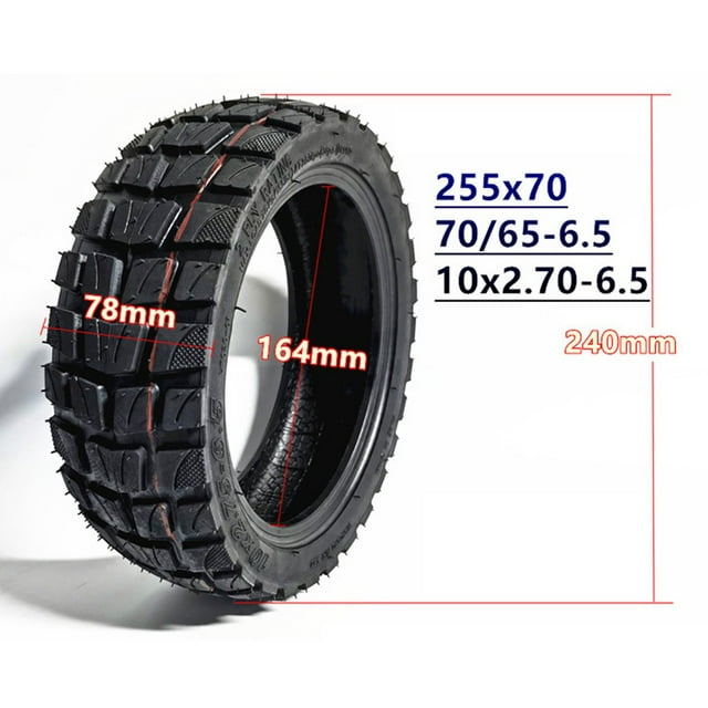 Taituoti 10Inch 10X2.75-6.5 Electric Scooter Tyre 70/65-6.5 Tubeless ...