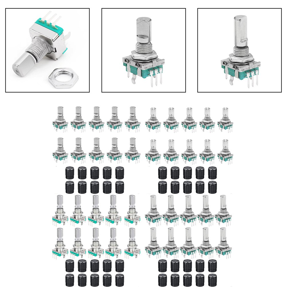 Taituoti 10Pcs Ec11 Rotary Encoder,360-Degree Rotary Encoder Code ...