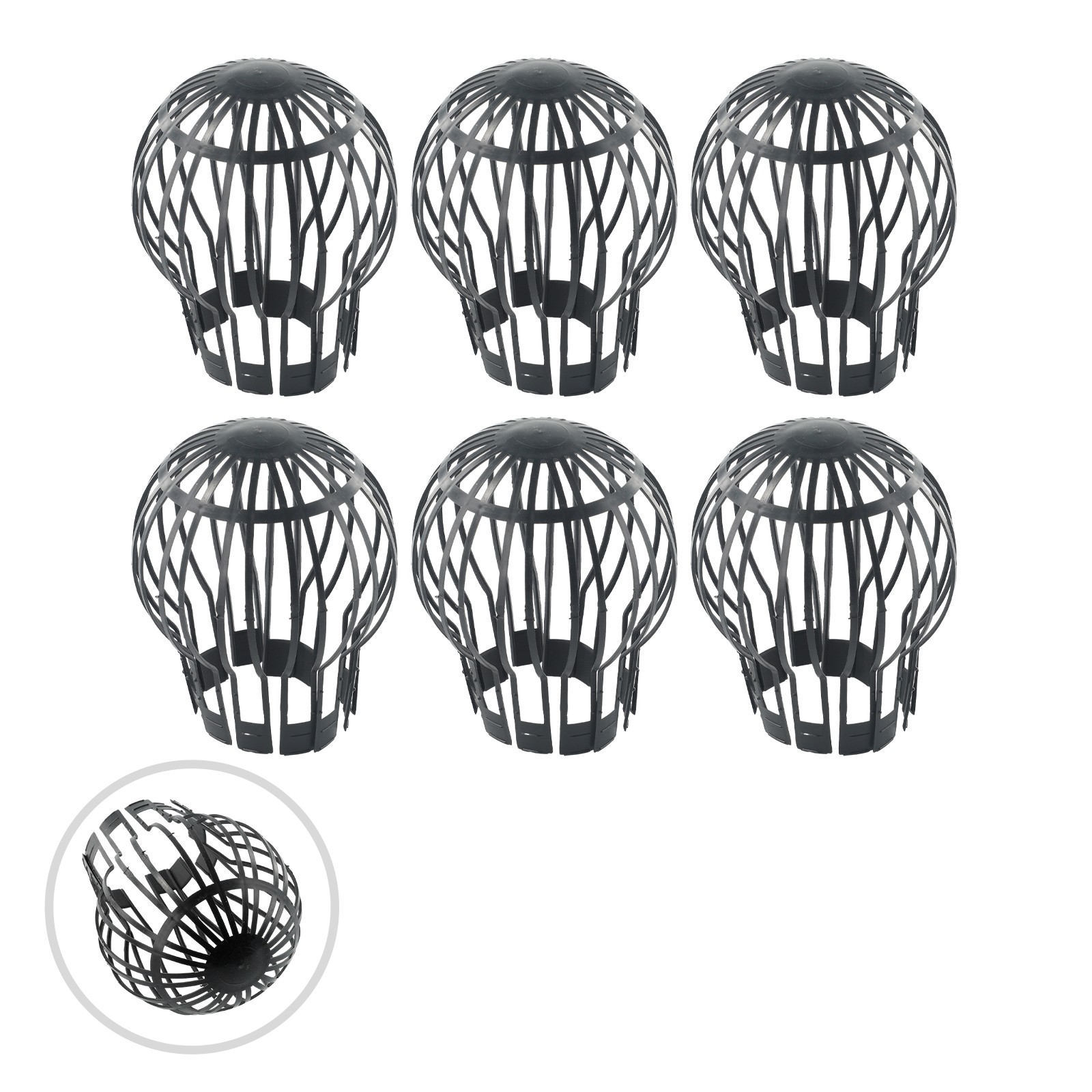 Taituoti 2/4/6 X Downspout Filter Debris Dirt Protect Outdoor Drain ...