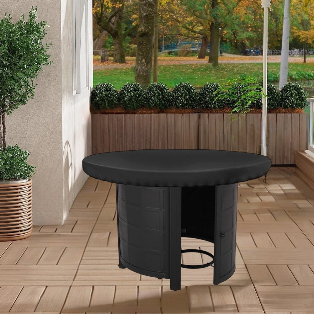 Taituoti 210D Black Outdoor Barbecue Multi Functional Table Cover Stove ...