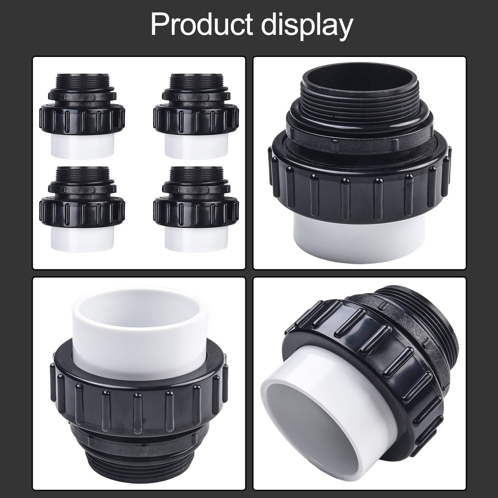 Taituoti 2In Mip X 2In Pvc Adapter Union For Pentair For Whisperflo And ...