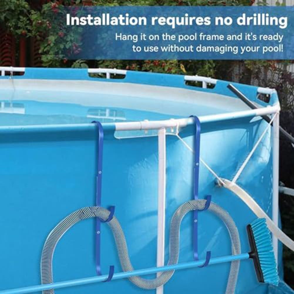 Taituoti 2Pcs Blue Pool Pole Hooks Pool Fence Hooks Pool Side Pool Leaf ...