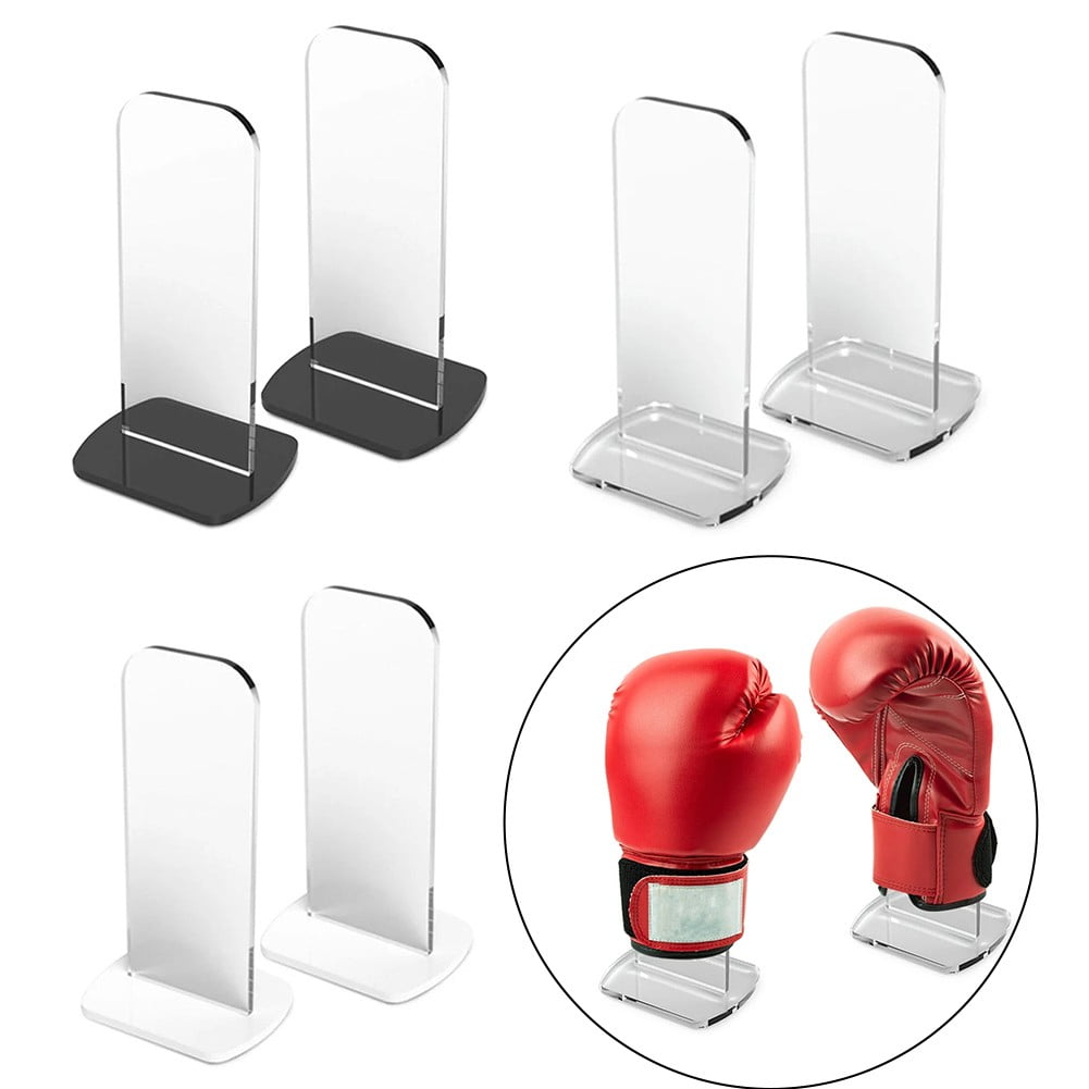Taituoti 2Pcs Boxing Gloves Display Rack Acrylic Gloves Storage Stands ...