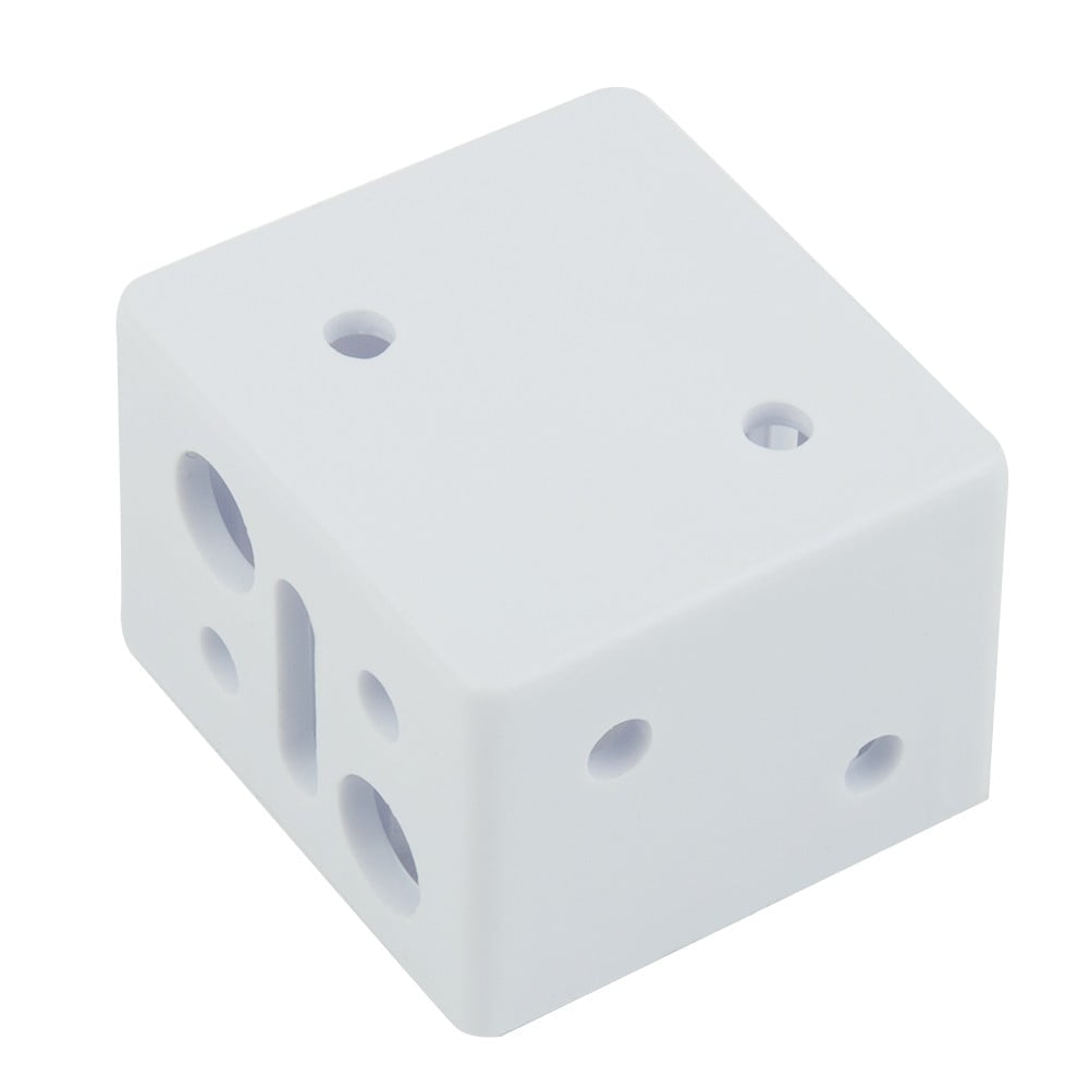 Taituoti 4Pc White Blind Brackets Low Profile Box Mounting Bracket Head ...