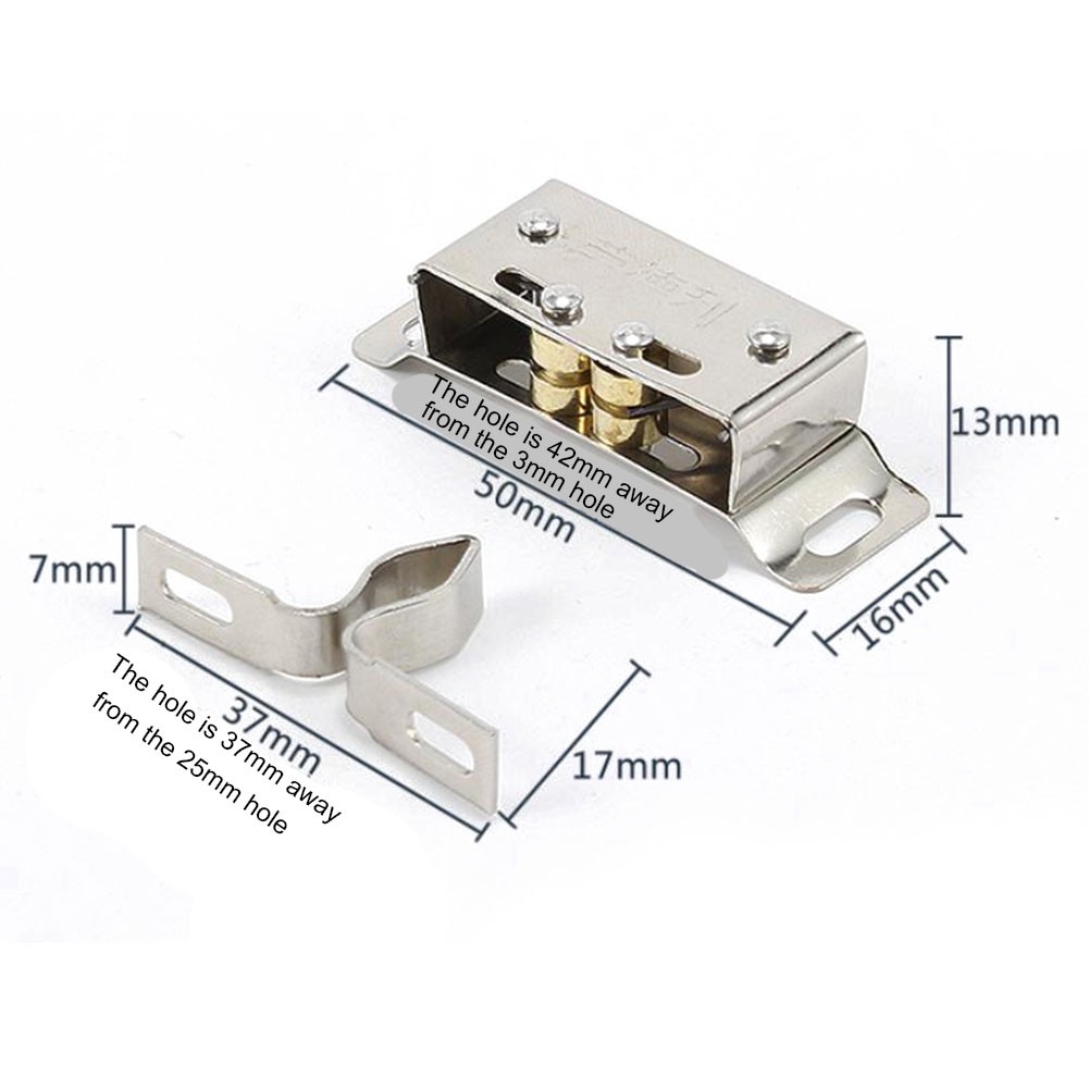 Taituoti 5/10 Pack Cabinet Stainless Steel Latch Hardware Card Type ...