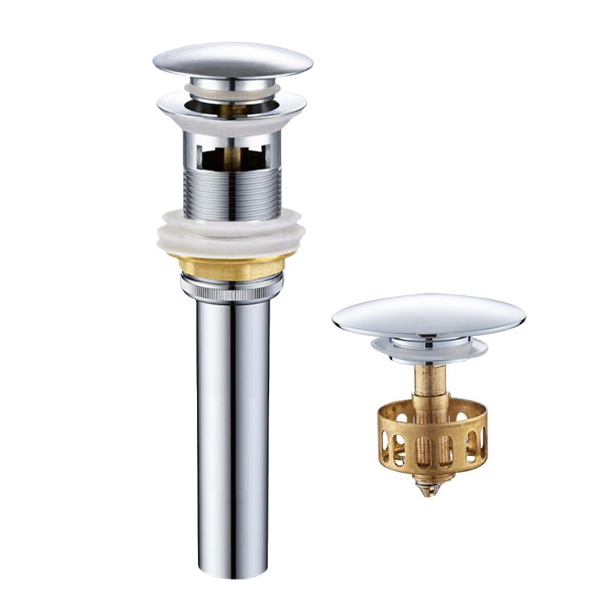 Taituoti Bathroom Vessel Sink Overflow Lavatory Vanity -Up Drain With ...