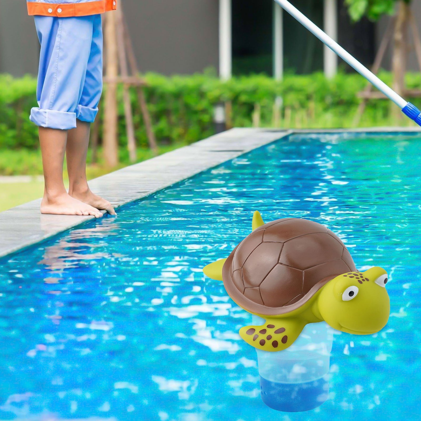 Taituoti Cartoon Turtle Retractable Quick Floating Pool Dispenser ...