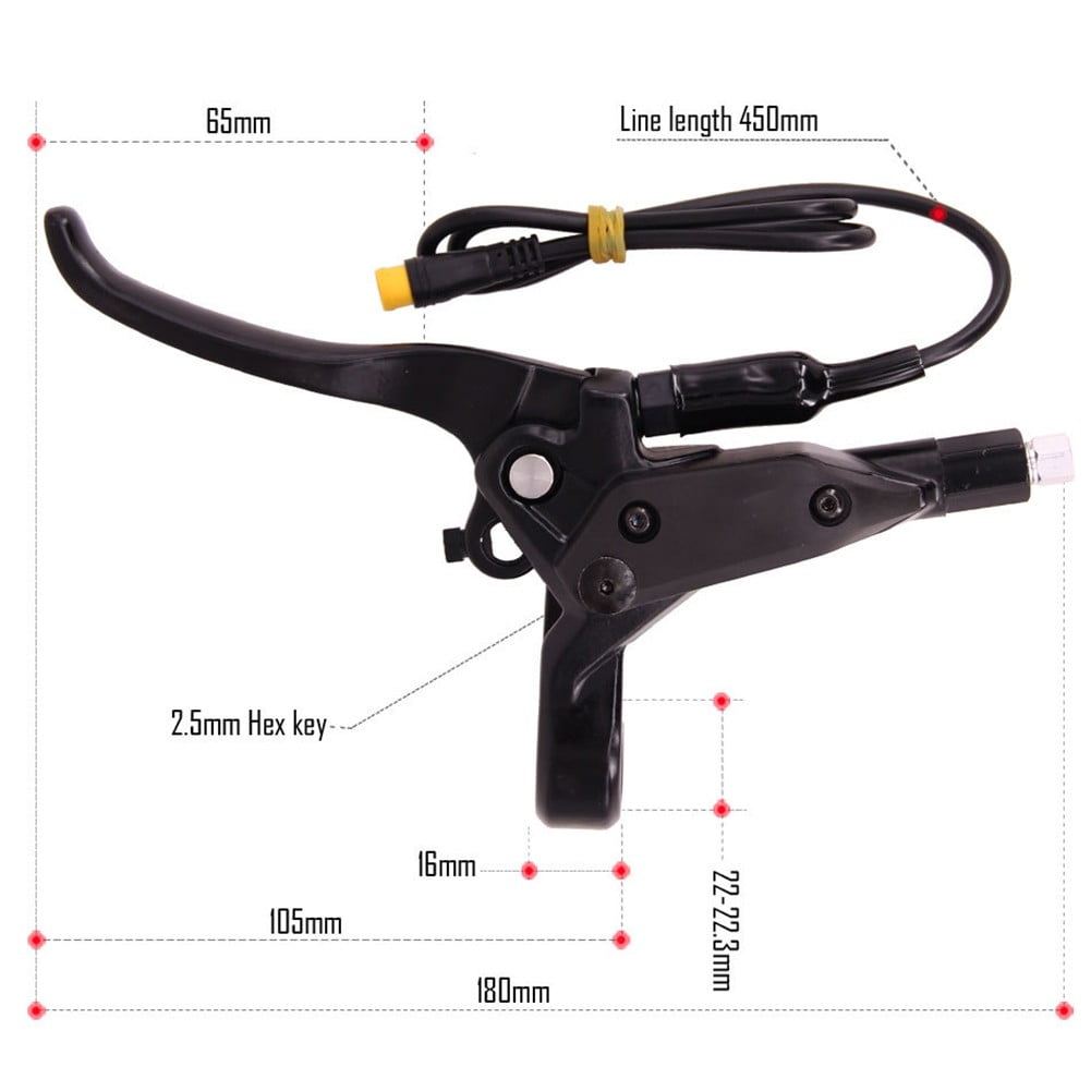 Taituoti Electric Bike Brake Handle 2/3 Pin For E-Bike For Bafang Hall ...