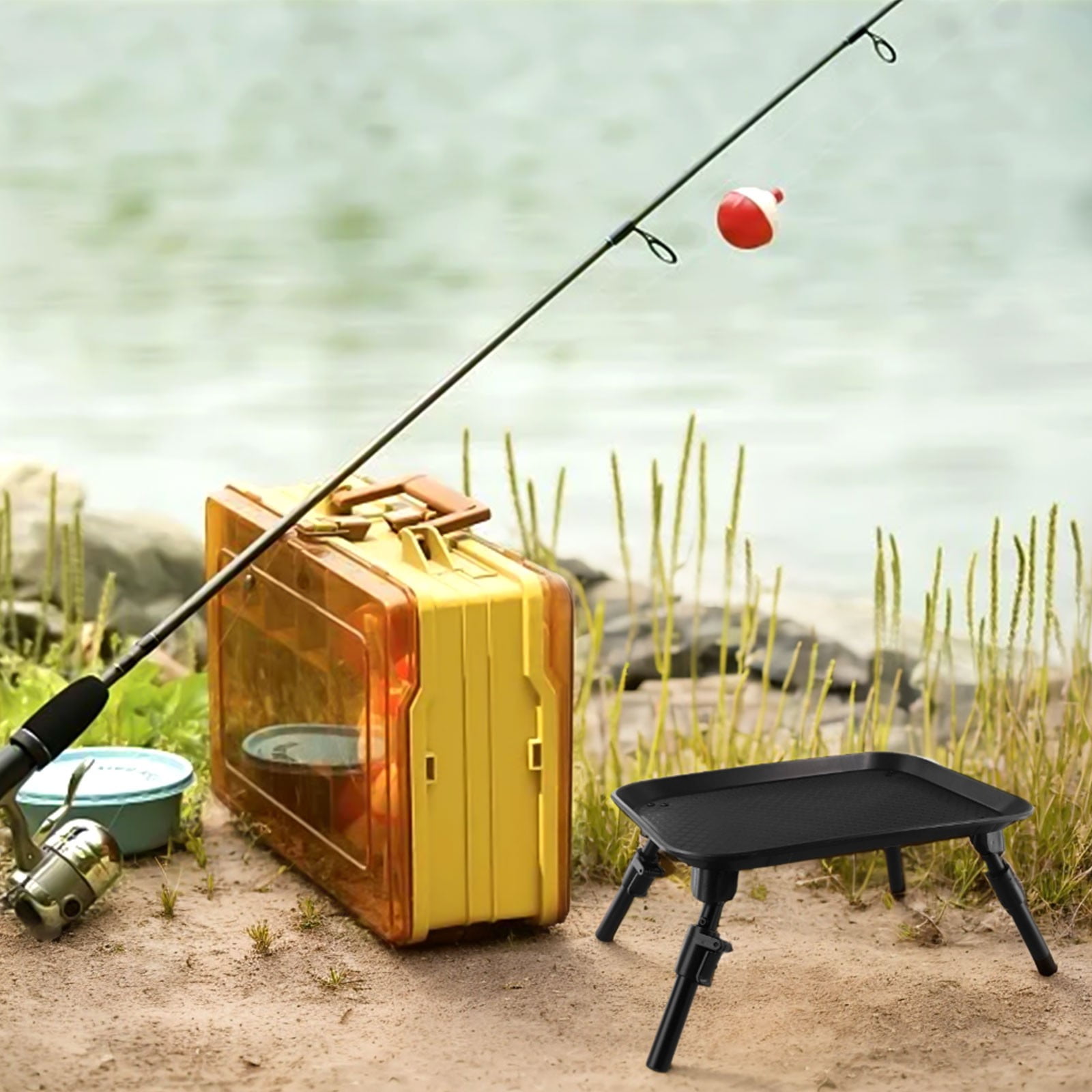 Taituoti Fishing Table Lightweight Extendable Legs Bait Table Carp ...