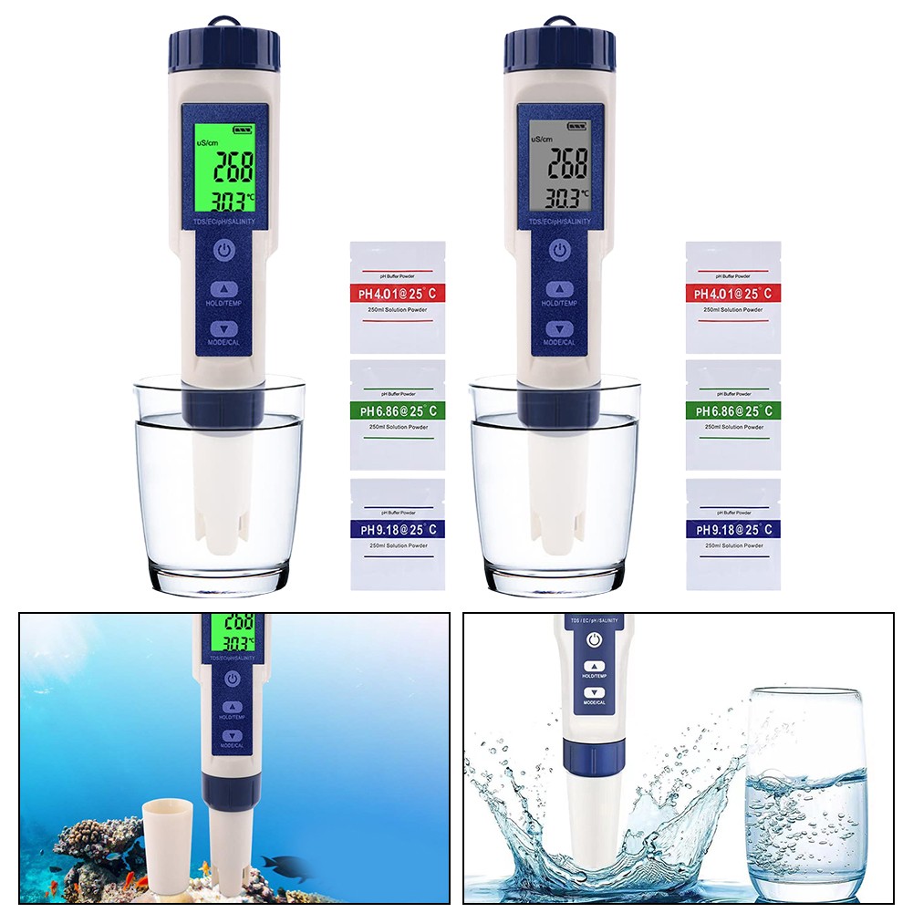 Taituoti For Ez-9909A High-Precision 5-In-1 Waterproof Salinity Meter ...