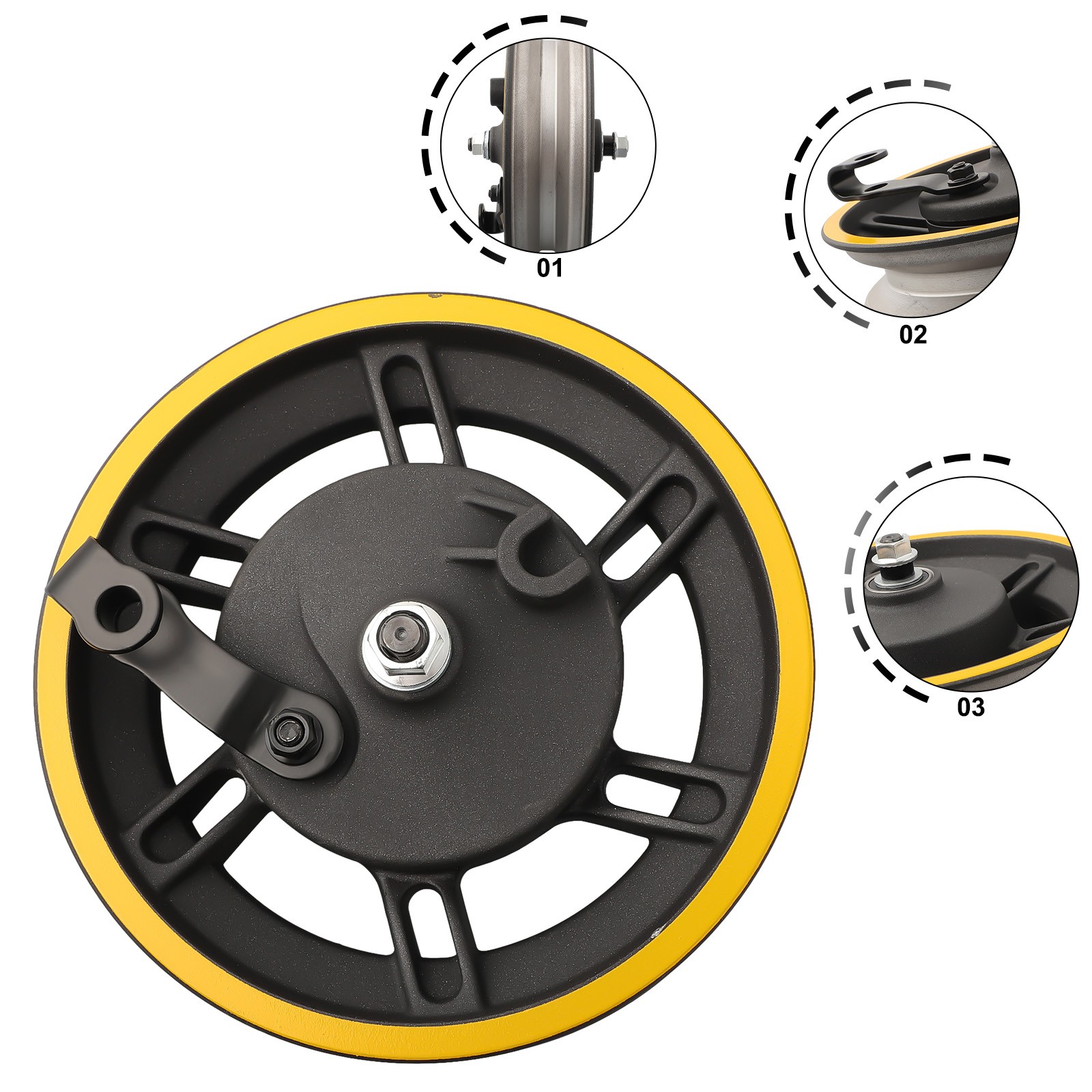 Taituoti Front Wheel Hub For Ninebot G30 E-Scooter Front Wheels Ring ...