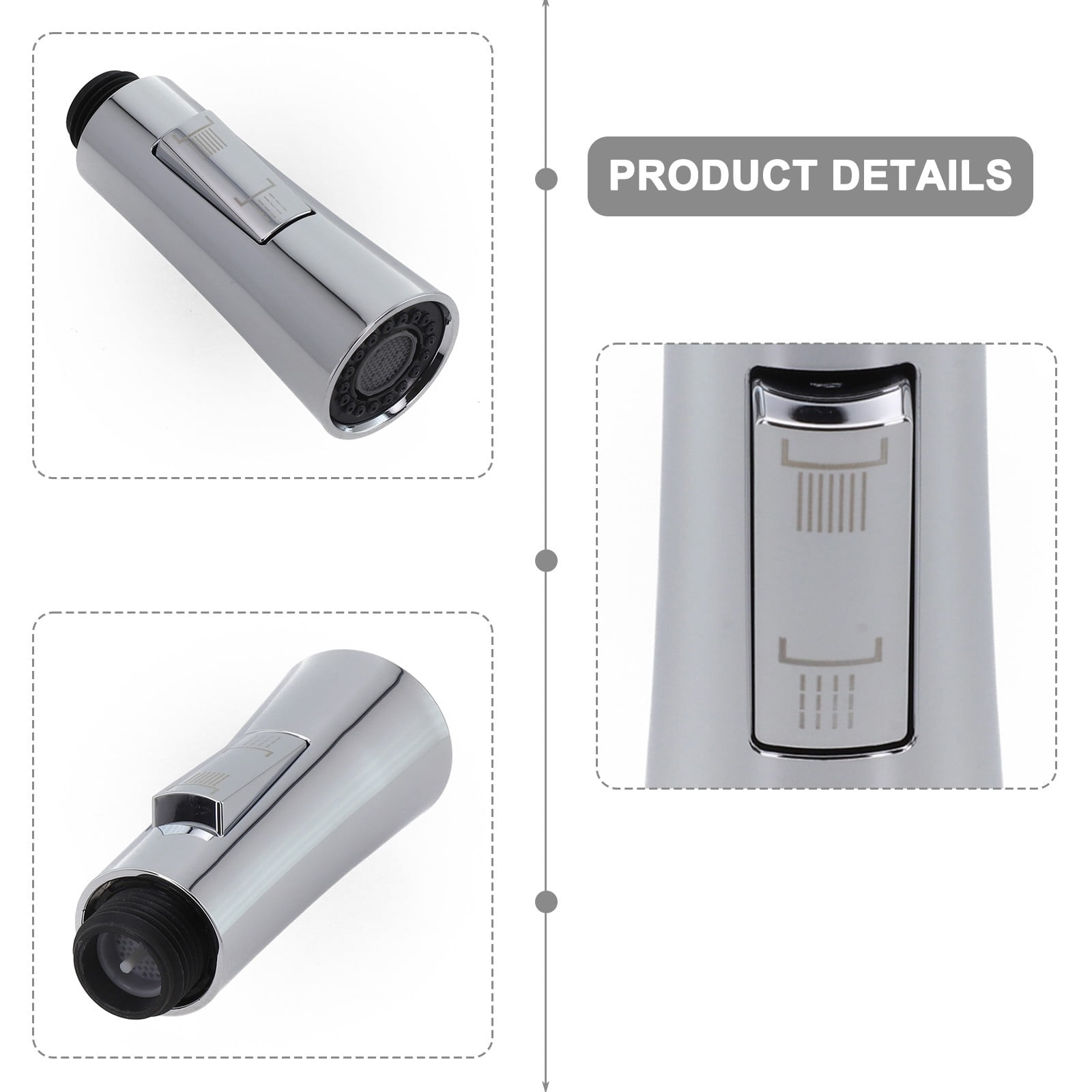 Taituoti Kitchen Tap Faucet Pull Out Shower Head Water Spray Head ...