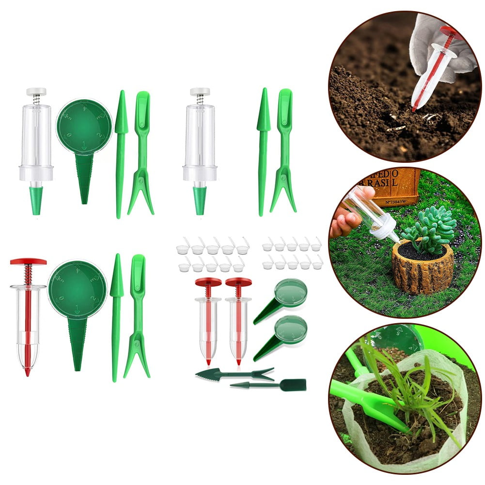 Taituoti Mini Spreader Garden Tool Kit Handheld Sowing Dispenser Manual ...