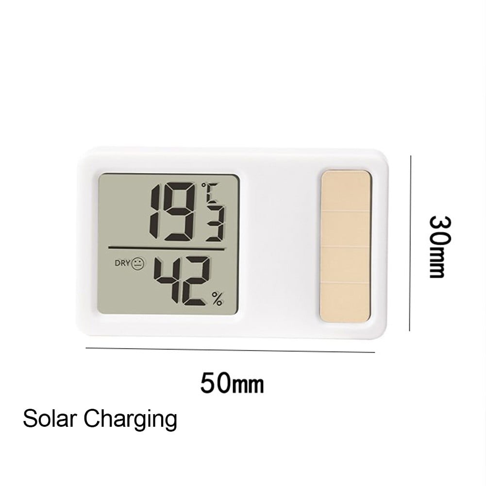 Taituoti Solar Thermometer And Hygrometer Portable Temperature ...