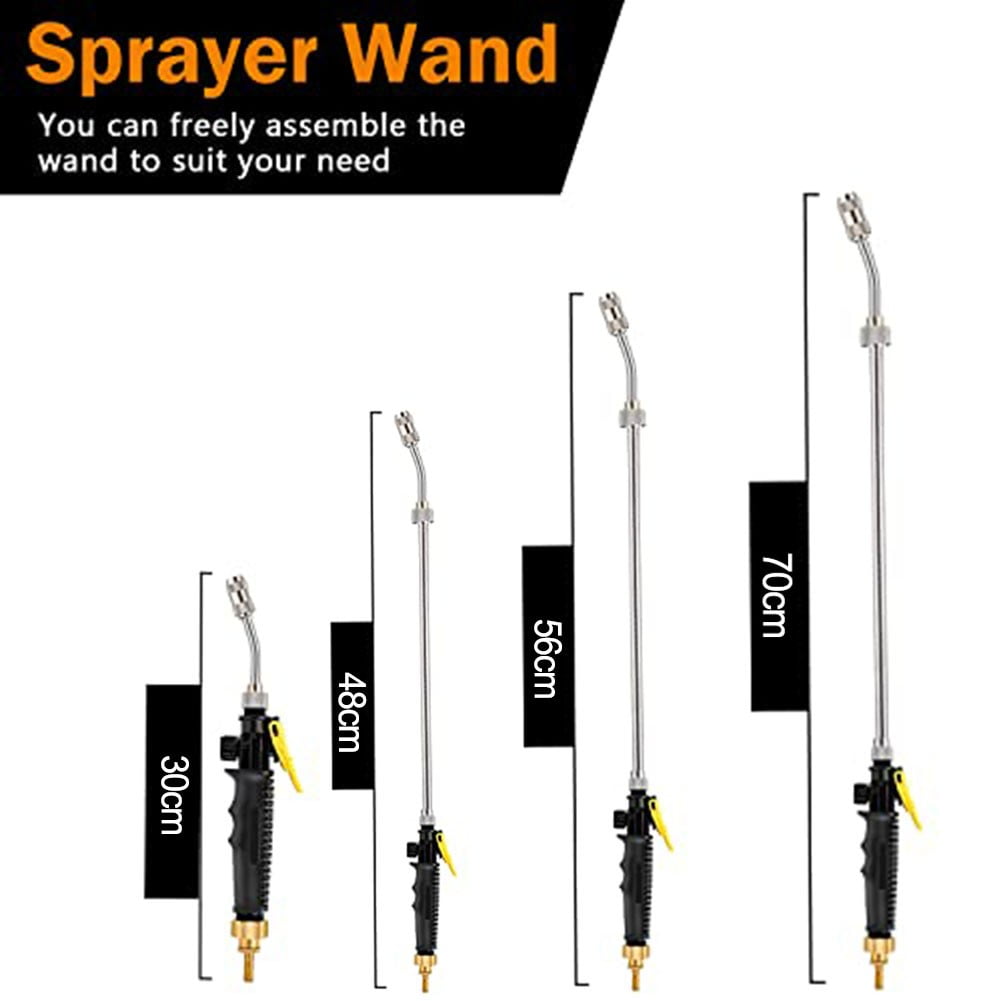 Taituoti Spray Wand Brass Barb With 3/8\" 1/4\" Hose Adjustable Replace ...