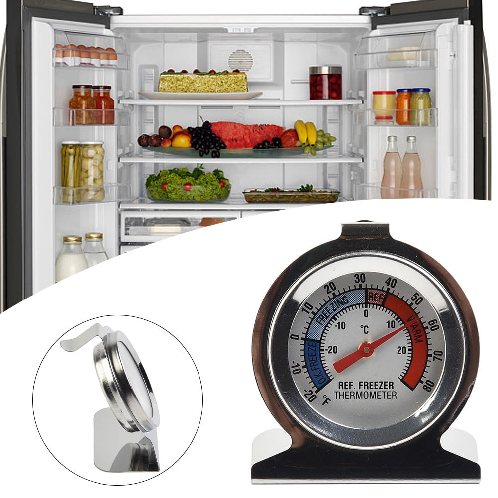 Taituoti Stainless Steel Fridge Freezer Dial Thermometer High Accuracy ...