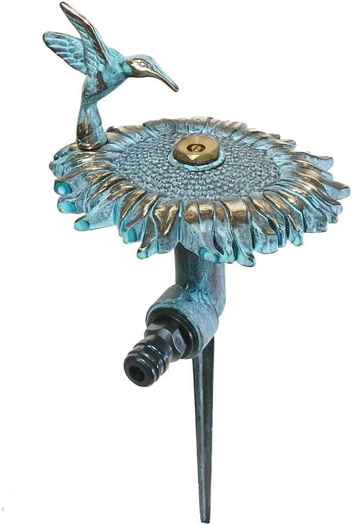 Taiwan Brass Decorative Lawn & Garden Sprinkler - Sunflower with a ...