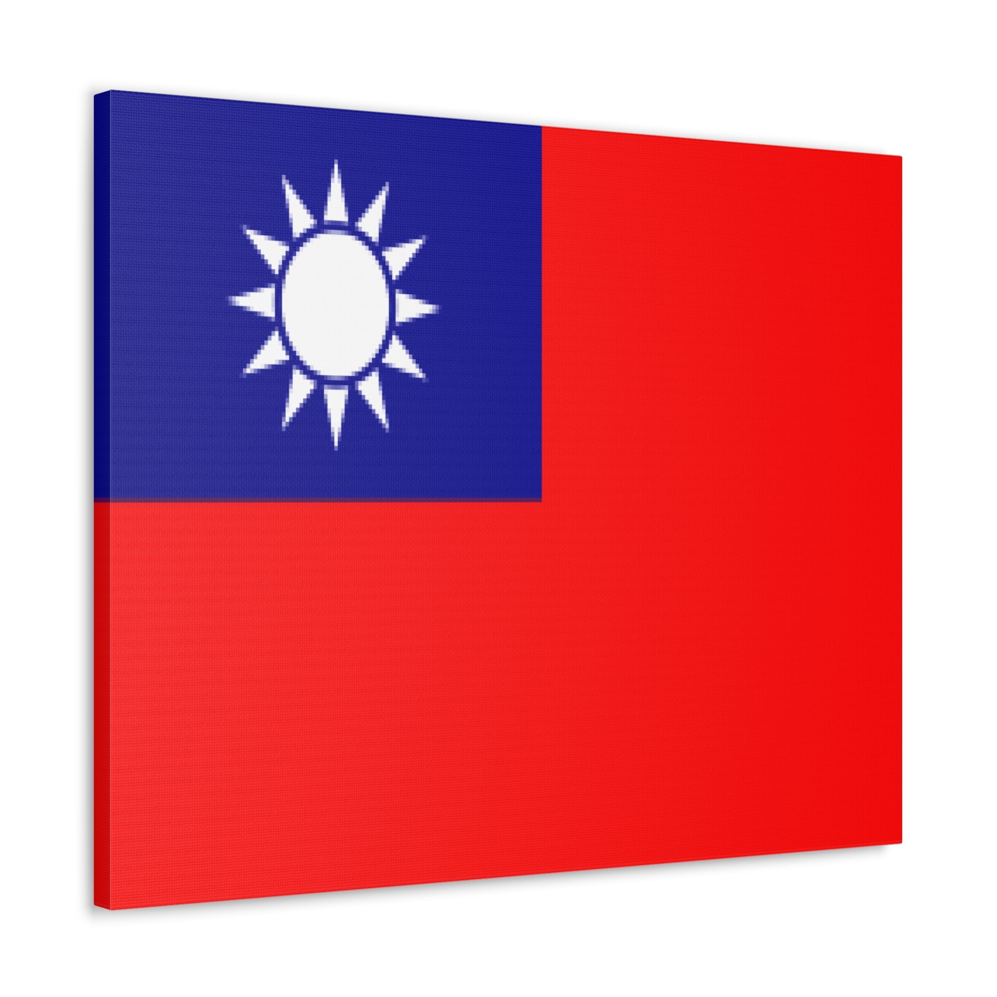 Taiwan Country Flag Canvas Vibrant Wall Art Unframed Home Decor ...
