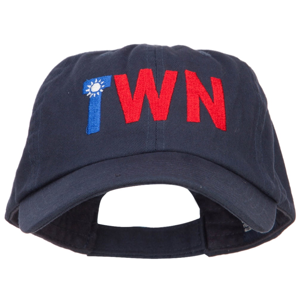 Taiwan TWN Flag Embroidered Low Profile Cap - Navy OSFM - Walmart.com