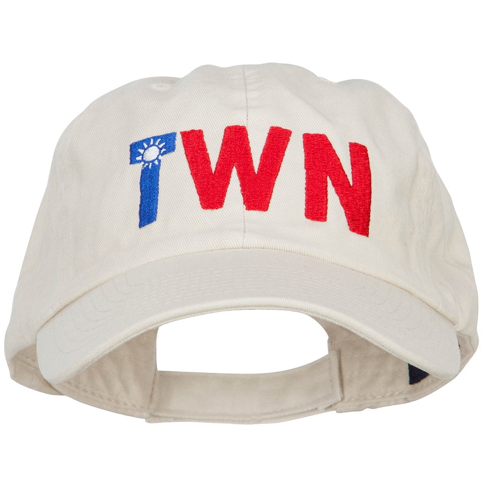 Taiwan TWN Flag Embroidered Low Profile Cap - Putty OSFM - Walmart.com