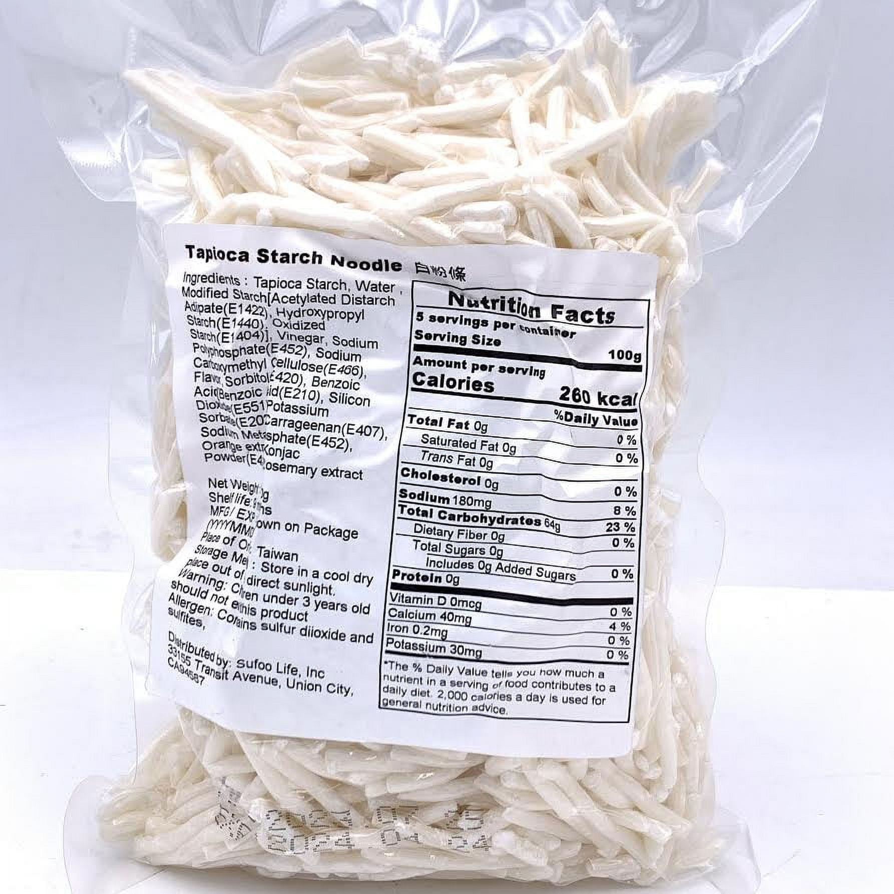 Taiwanese Tapioca Starch Noodle 500g 白粉條 - Walmart.com