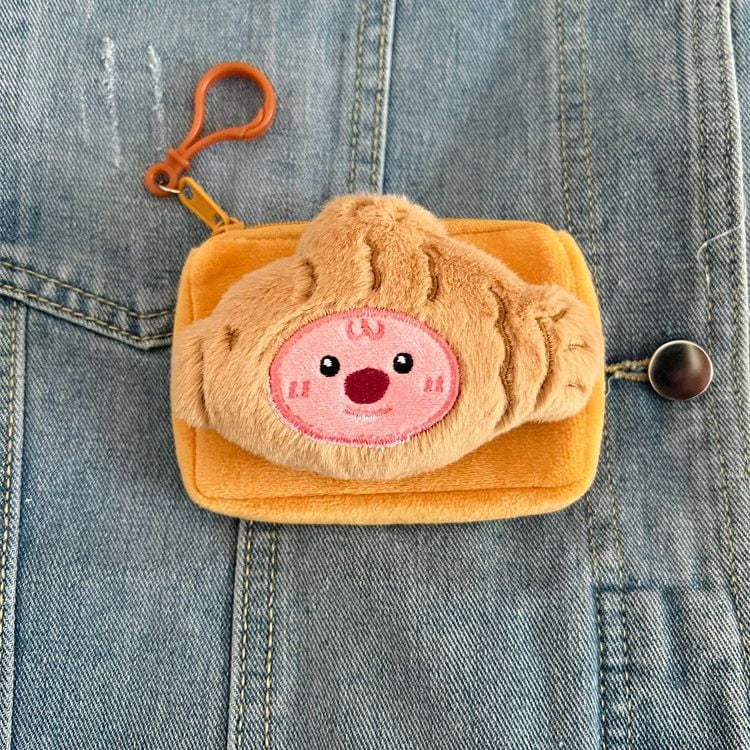 Taiyaki Fish Cross-dressing Little Beaver loopy Stuffed Coin Purse Cute ...