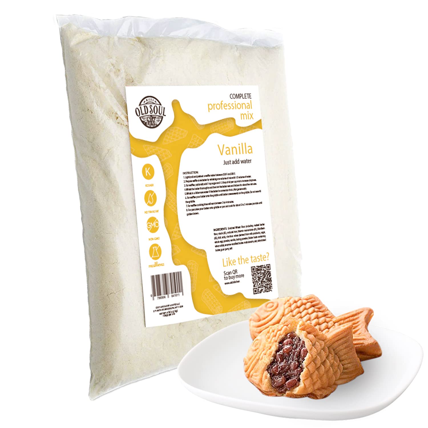 Taiyaki Waffle Mix | Dough Mix For Fish-Shaped Waffles | Soy | Nut ...