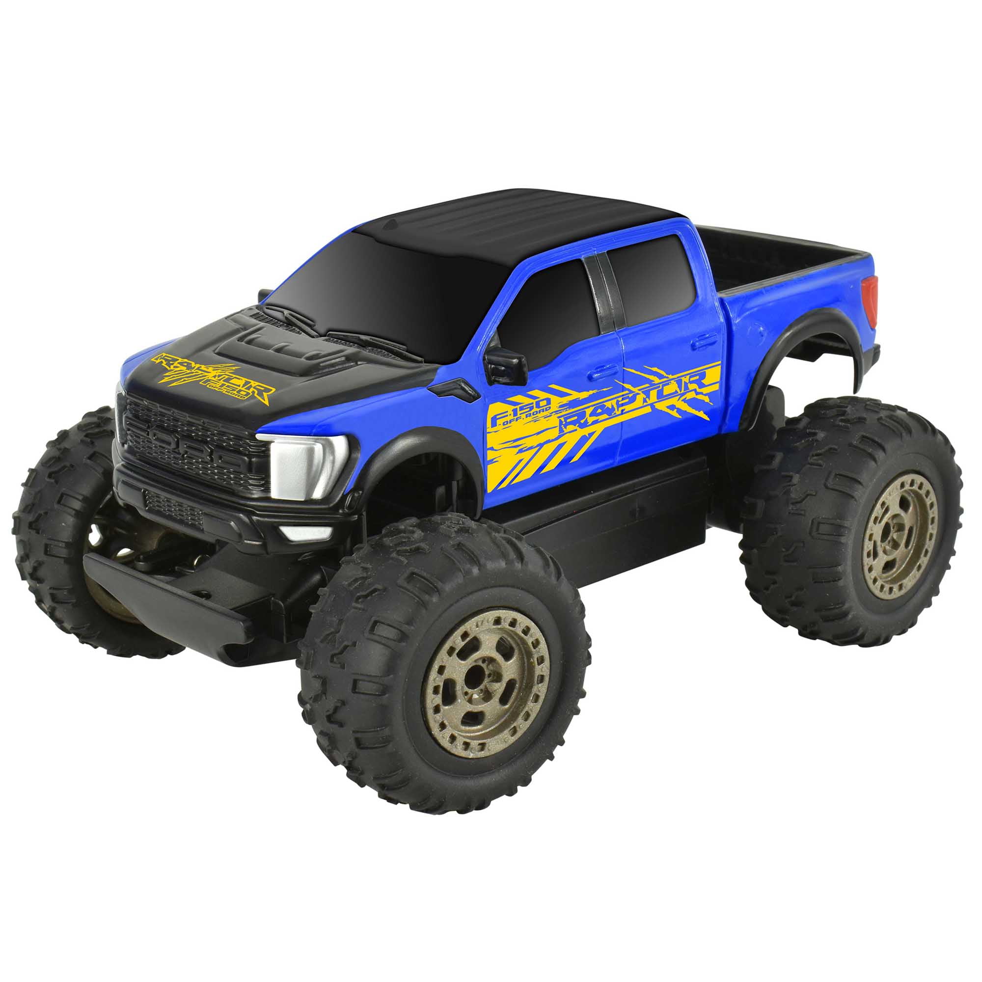 Taiyo: Ford Raptor RC - Blue & Yellow - 1:22 Scale Truck, 2.4GHz Remote ...
