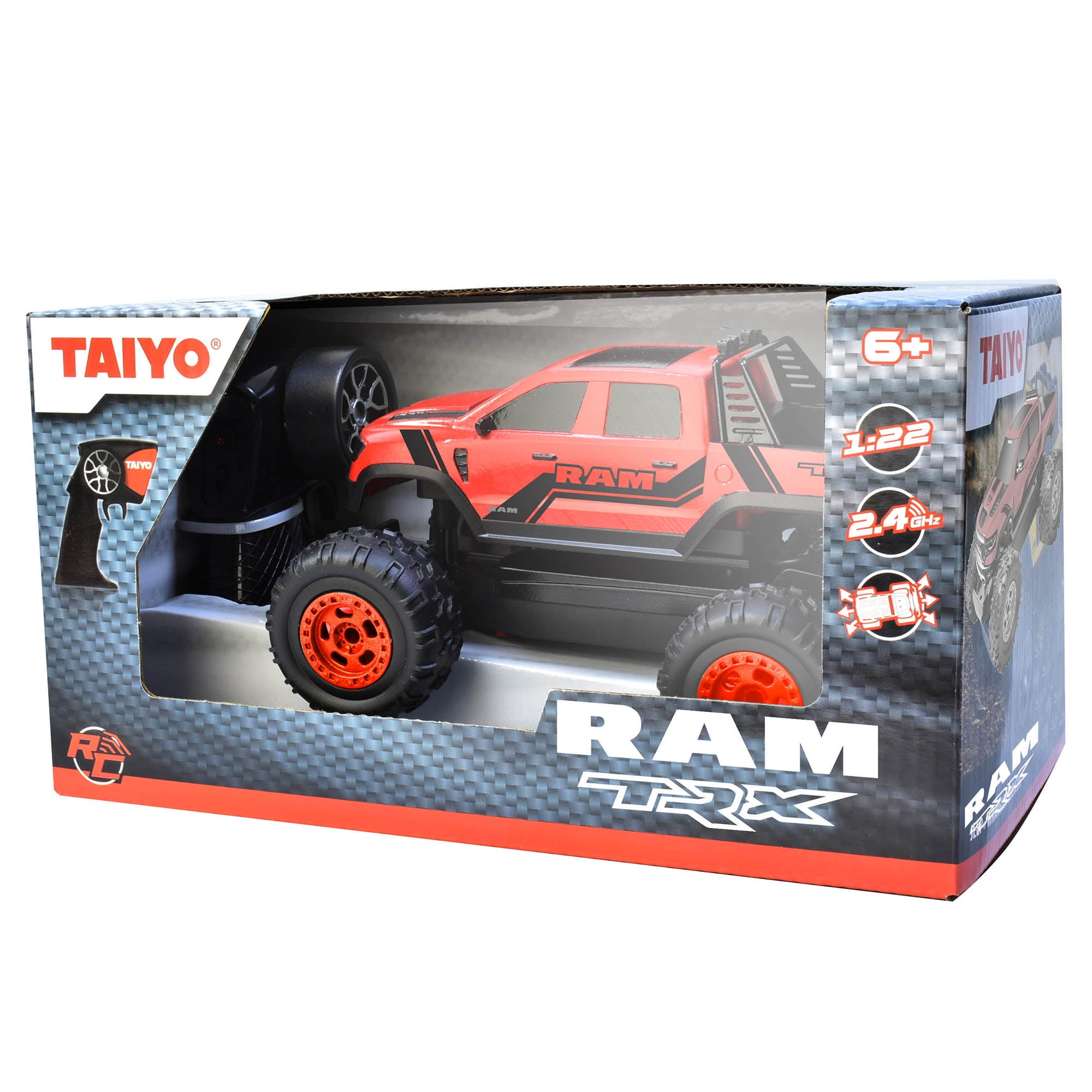 Taiyo: Ram TRX Pickup Truck 1:22 Scale R/C Vehicle in Red - Walmart.com