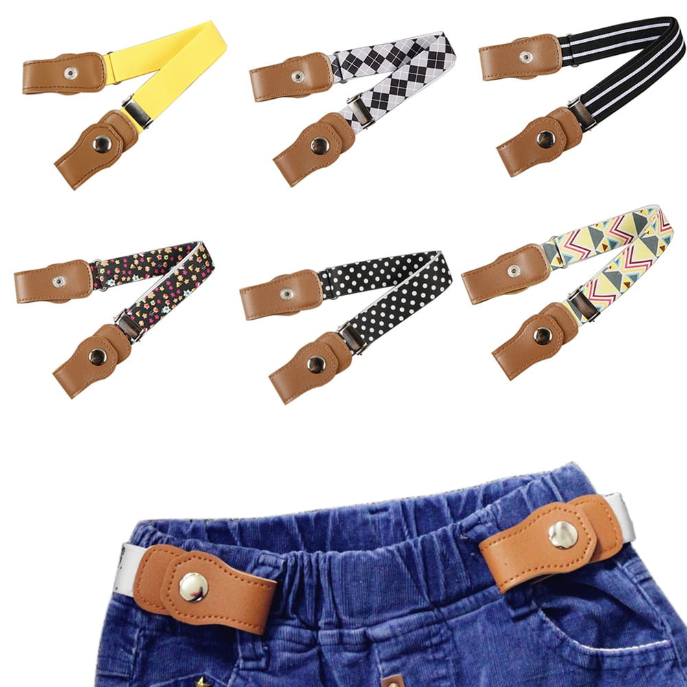 Taize Children Kids Boy Girl Buckle Free Adjustable Elastic Waist Belt ...