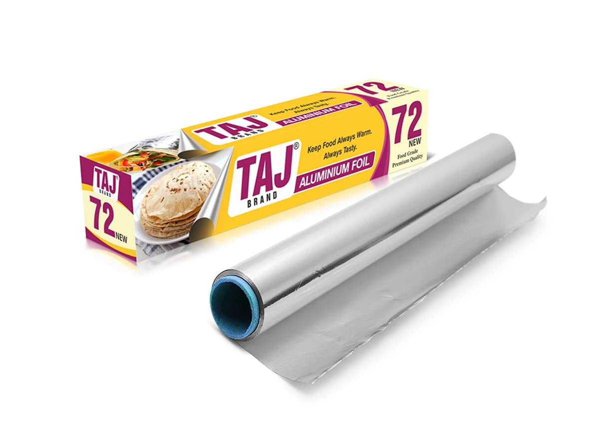 Taj Brand Aluminium Foil 72 New 11 Microns Food Packing Wrapping Baking ...