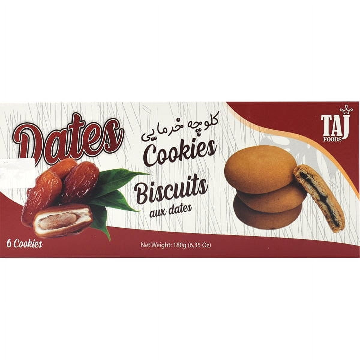 Taj Dates Cookies 180g Sold by 1 - Walmart.com