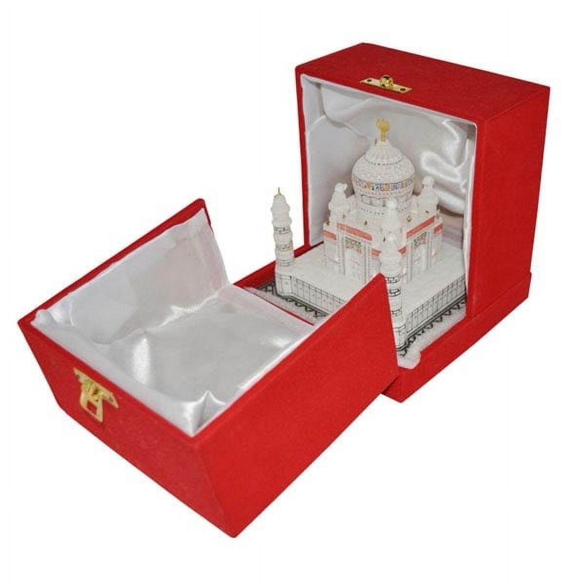 Taj Mahal 3" White Marble Replica Taj Mahal Statue Miniature Souvenir ...
