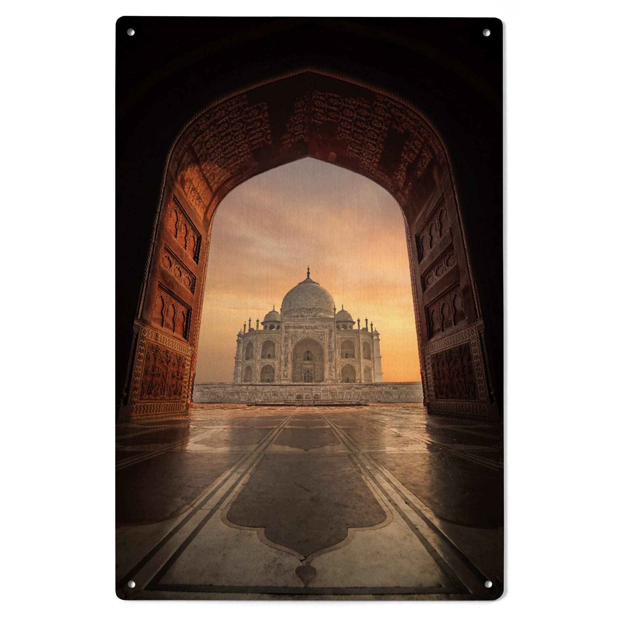 Taj Mahal, India Birch Wood Wall Sign (6x9 Rustic Home Decor, Ready to ...